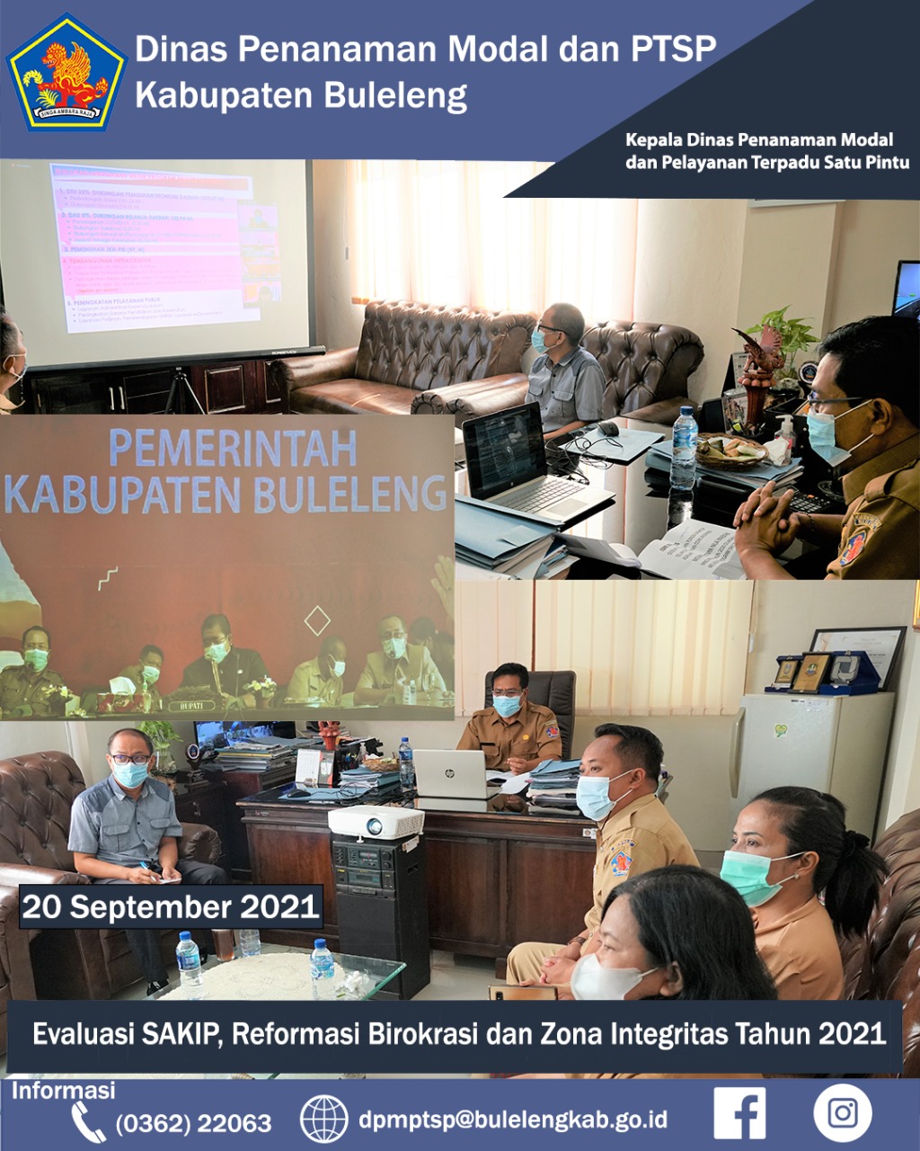 Evaluasi SAKIP, Reformasi Birokrasi dan Zona Integritas Tahun 2021 | Pemkab Buleleng