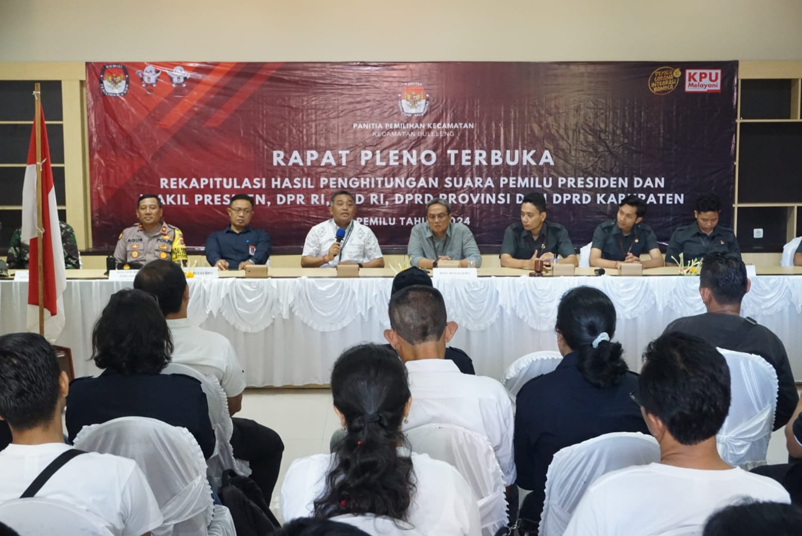 Camat Buleleng Hadiri Rapat Pleno Terbuka Rekapitulasi Hasil Pengitungan Suara Pemilu Tahun 2024 ...